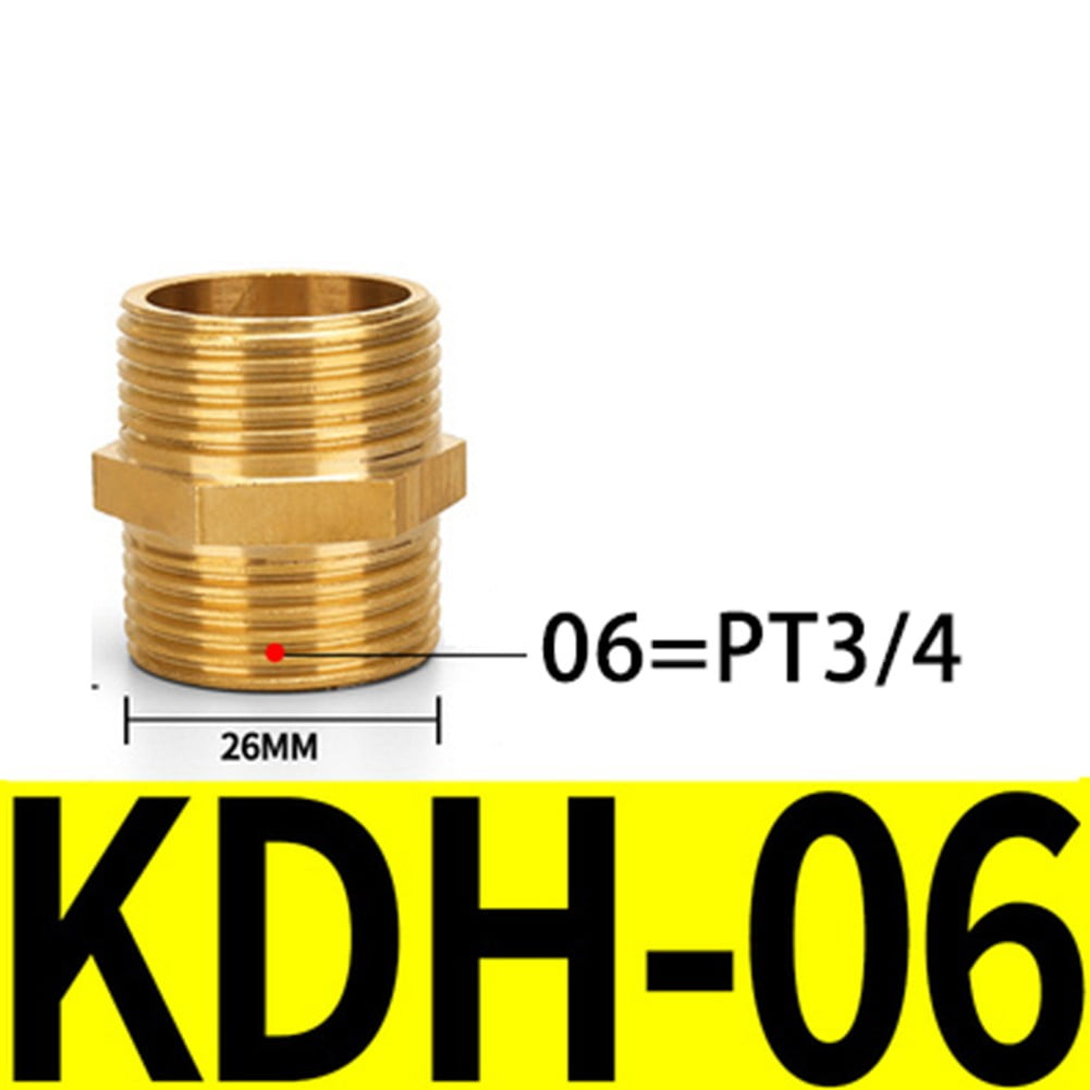 BUYISI Brass twin-wire connector male thread 1/8" 1/4" 3/8" 1/2" 3/4" 1 ...