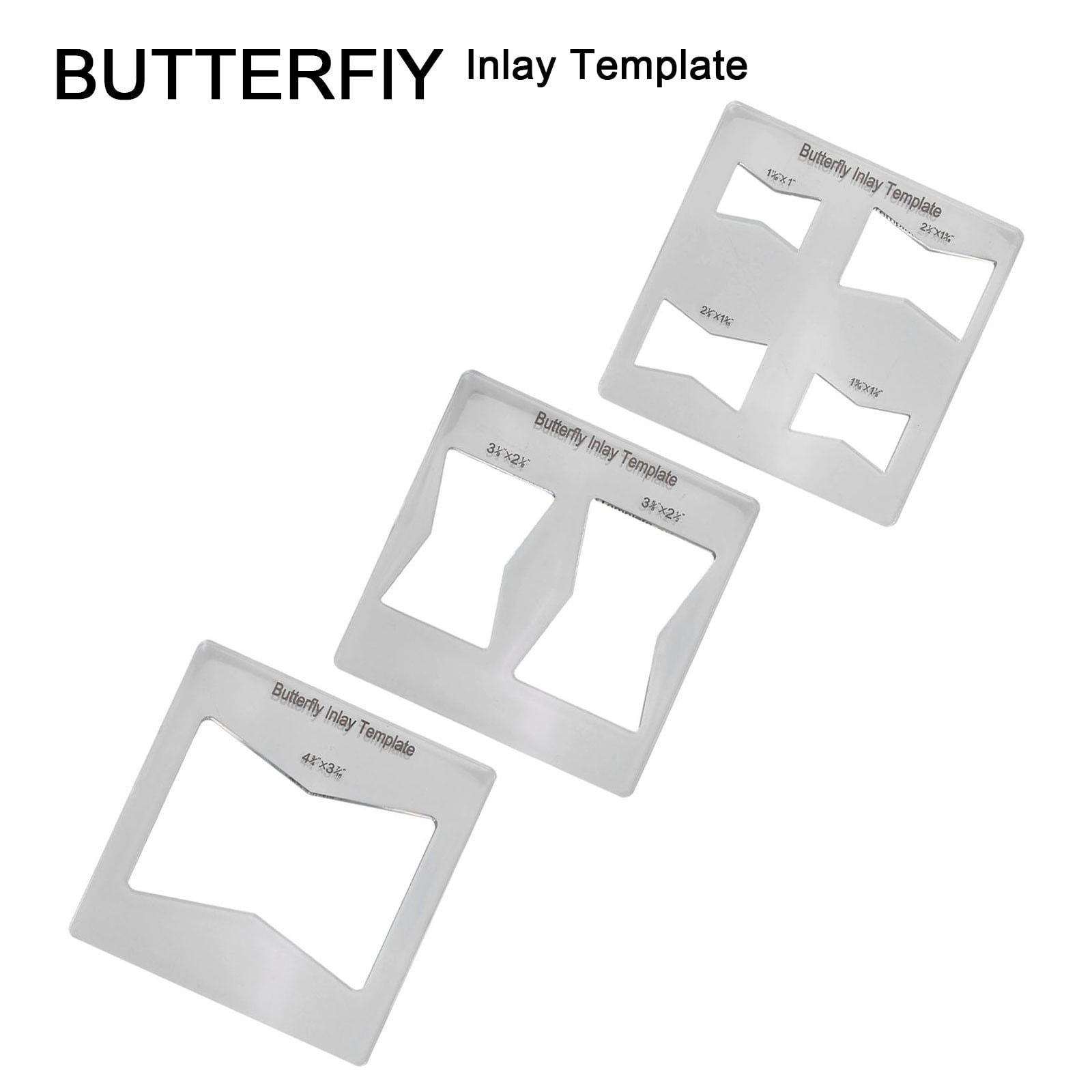 BUYISI Decorative Inlay Mosaic Template Router Bits Template Set ...