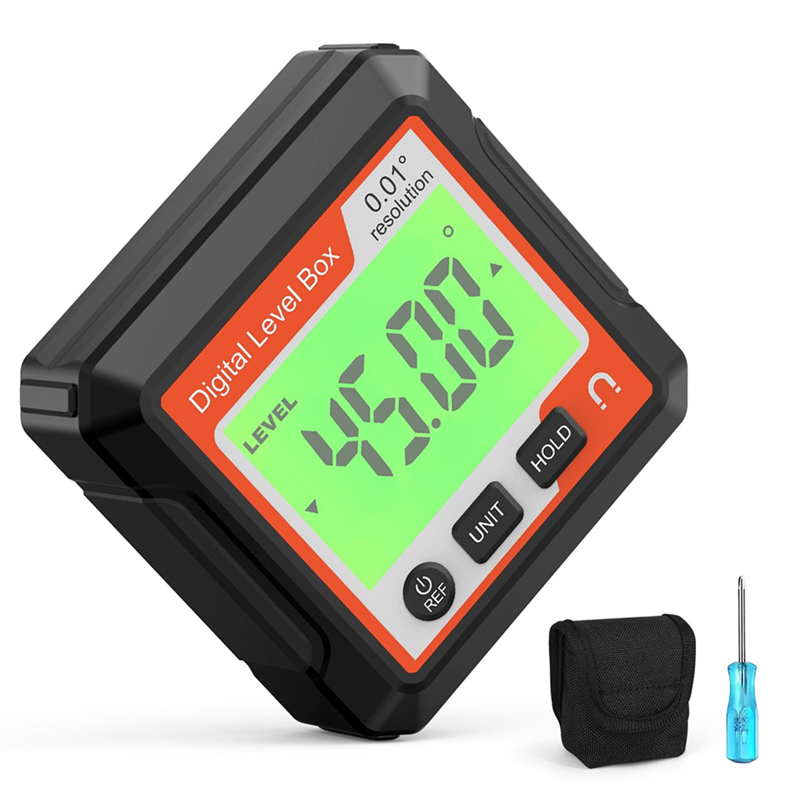 BUYISI Digital Angle Meter Backlight LCD Digital Angle Meter Red and ...