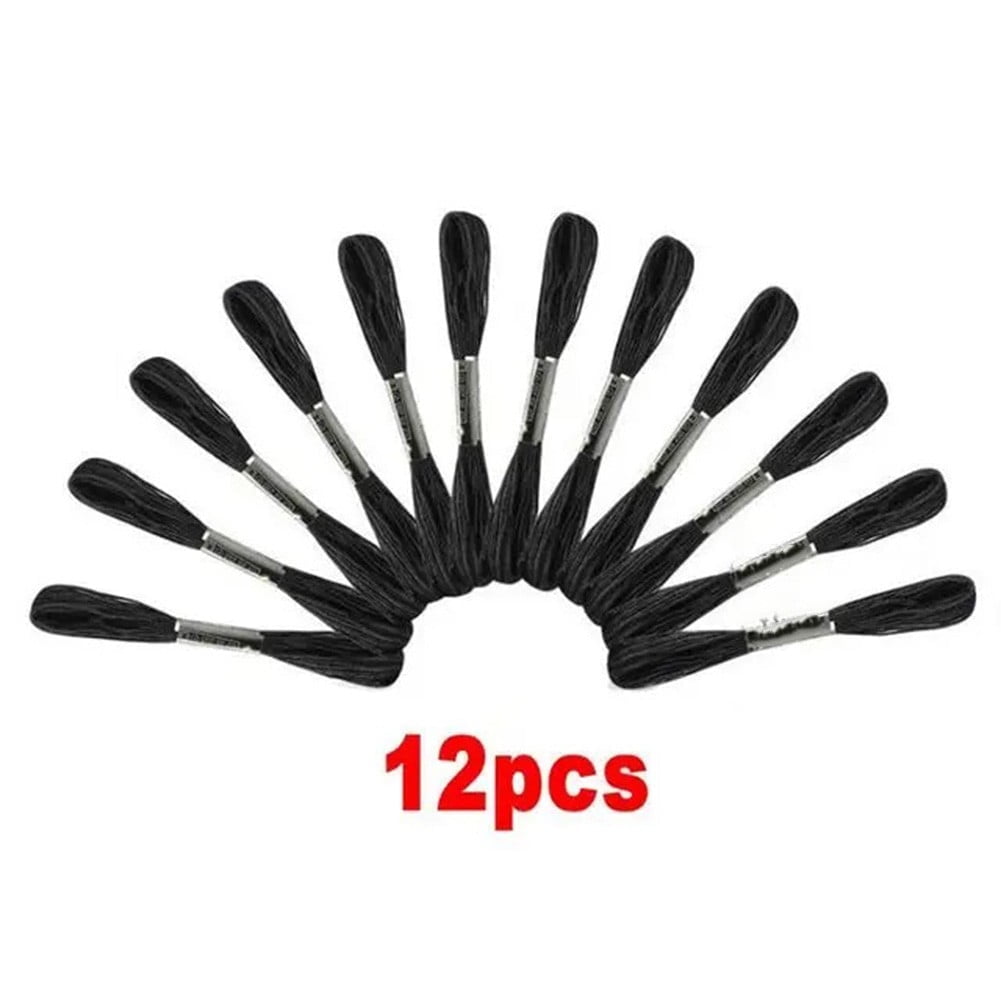BUYISI Diy Embroidery Thread Black And White Embroidery Thread Hand ...