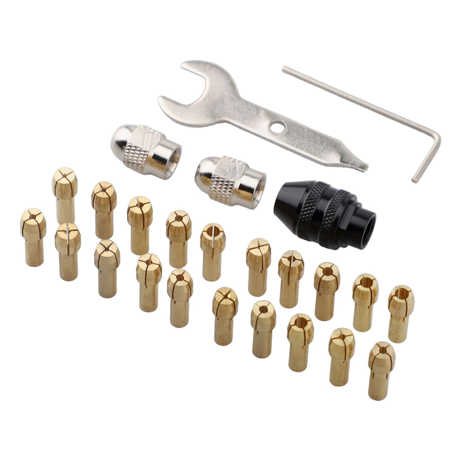 BUYISI Drill Chuck Collet Set 25PCS with Quick Change Design for Rotary ...