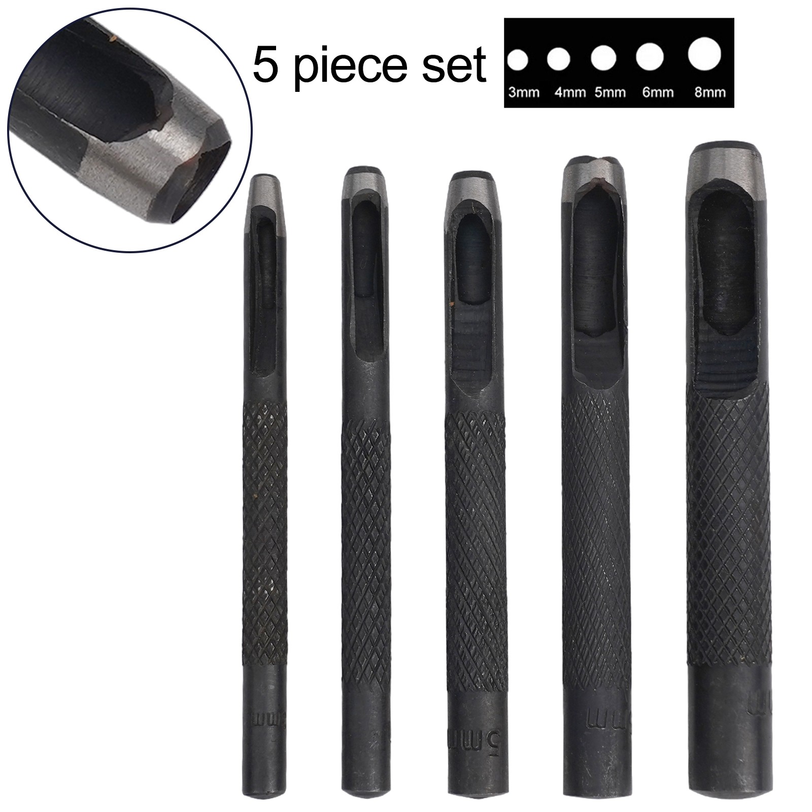 BUYISI Easy and Controlled Punching with 38mm Hollow Punch Tool 5pcs ...