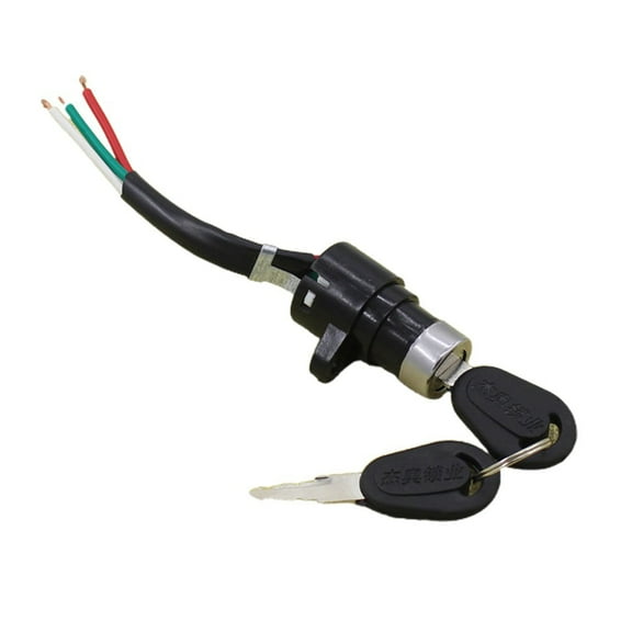 Ignition Key Switch 3 Wire Position For Electric Scooter E-Bike Lock ...