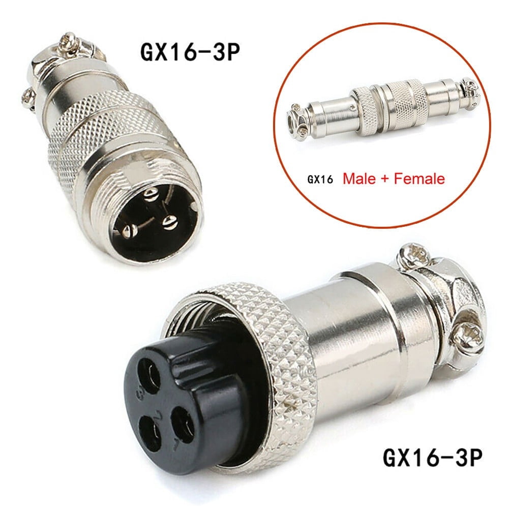 BUYISI GX16 2Pin/3/4/5/6/7/8Pin Aviation Plug Male&Female Metal ...