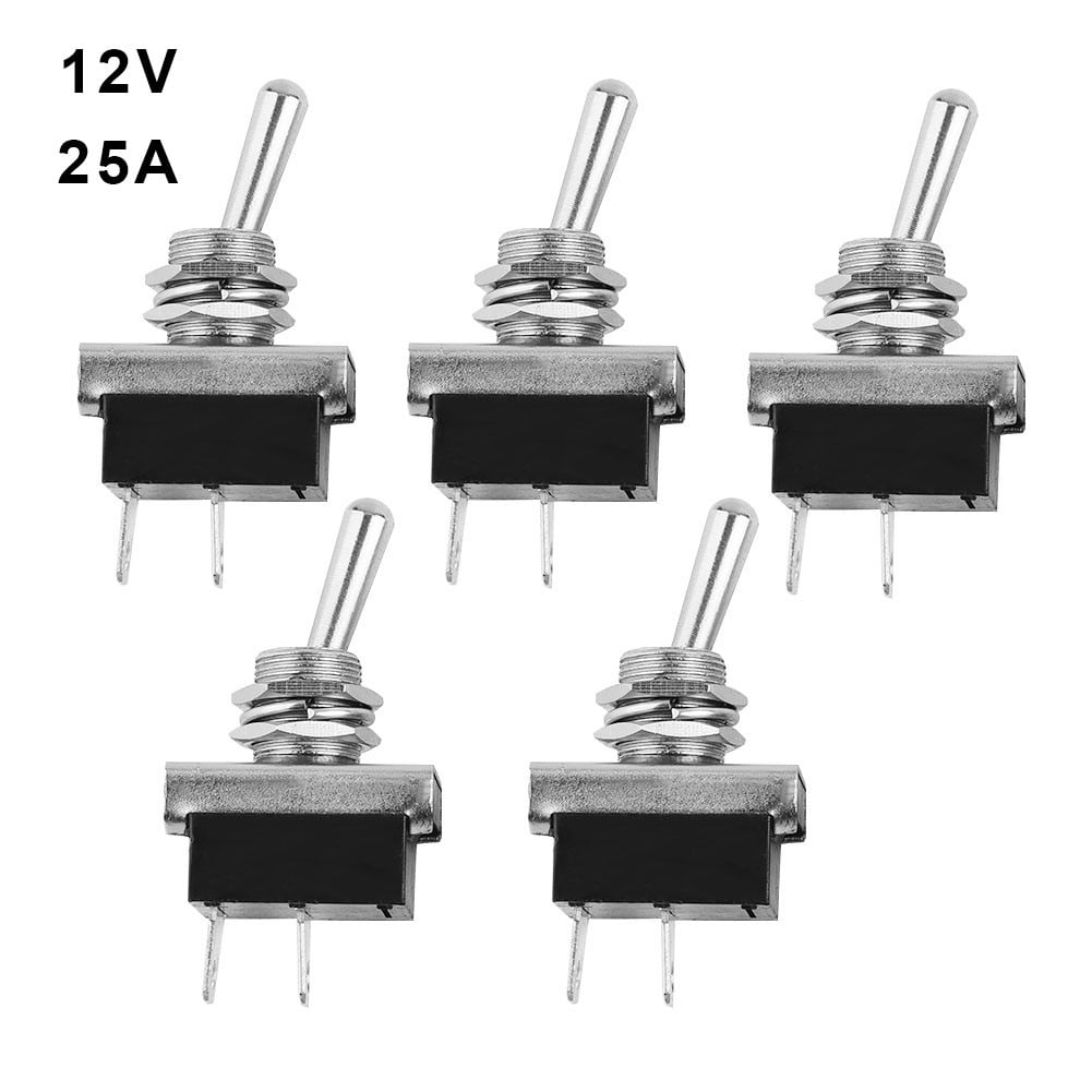 BUYISI Heavy Duty Toggle Flick Switches 12V ON/OFF Car Dash Light Metal ...