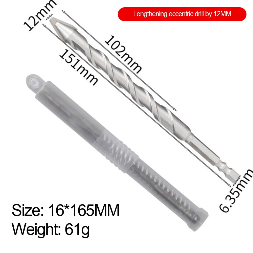BUYISI Hexagonal Handle Multifunctional 6-12mm Extended Drill Bit Tile ...