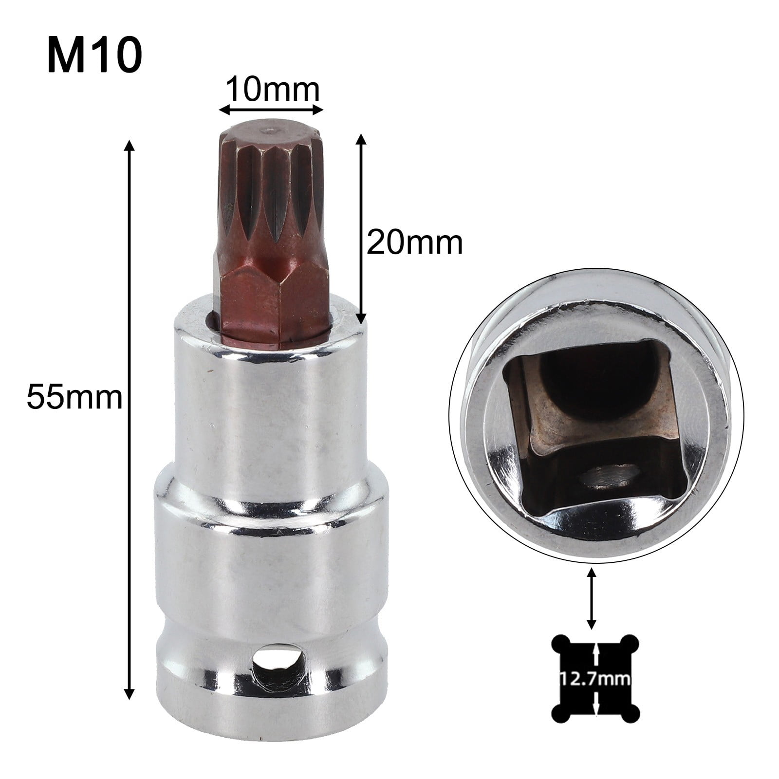 BUYISI High Strength and Durability 12 Point Screwdriver Socket for ...