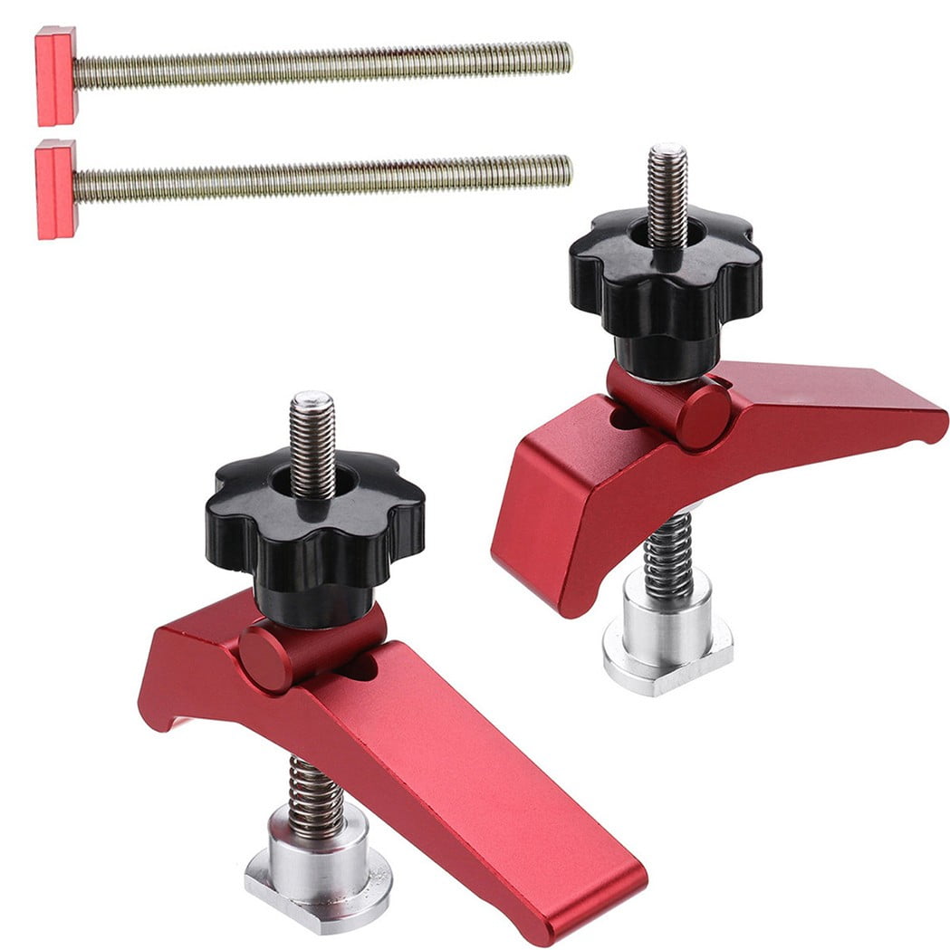 BUYISI Hold Down Clamp Drill Press Workbenches Jigs Tables T Track Pre ...