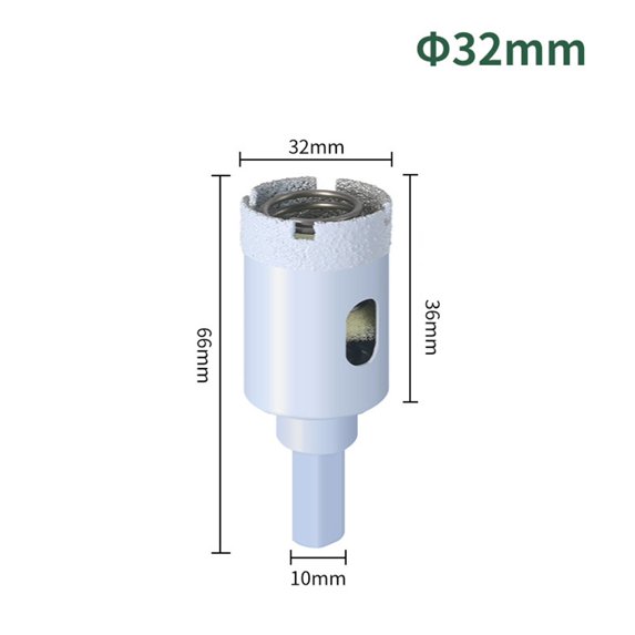 BUYISI Hole Cutter Dry Cutting for Porcelain Tiles Granite Hole Opener ...