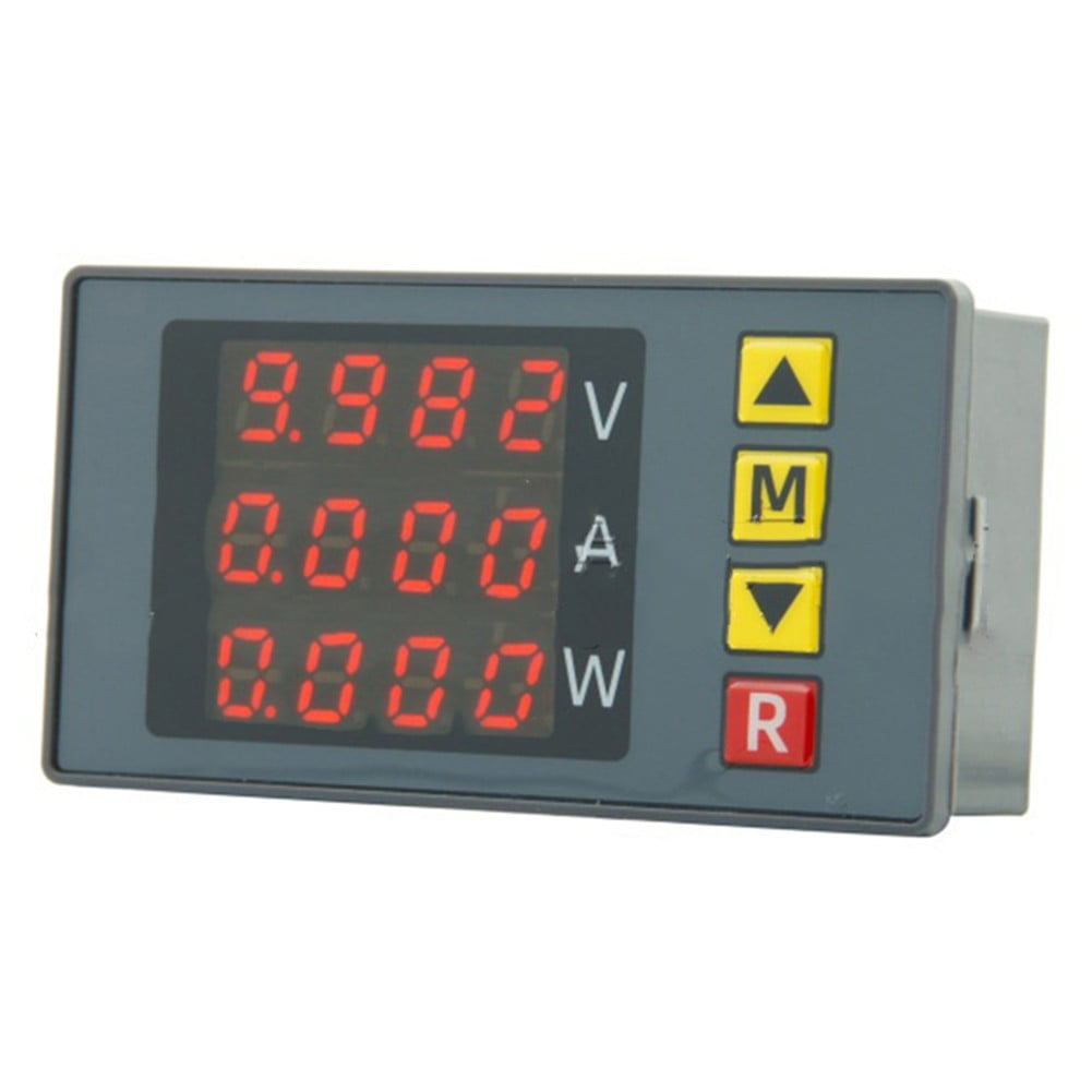 BUYISI LED Digital Voltmeter Ammeter Wattmeter 4Bit 0-100V 10A 1000W For Electrician red red red ...