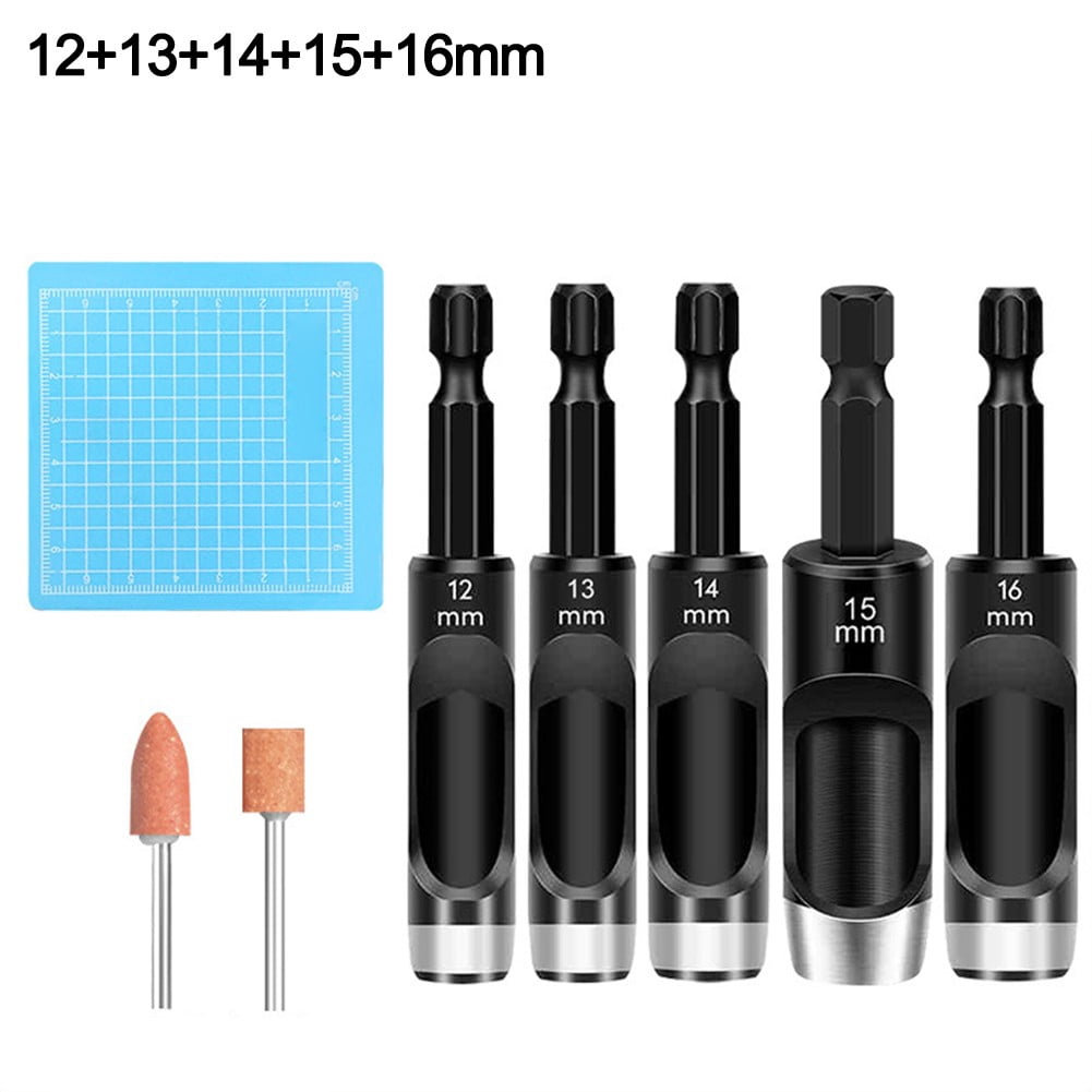 BUYISI Leather Hole Punch Hex Shank Adapter Electric Machine Hollow ...