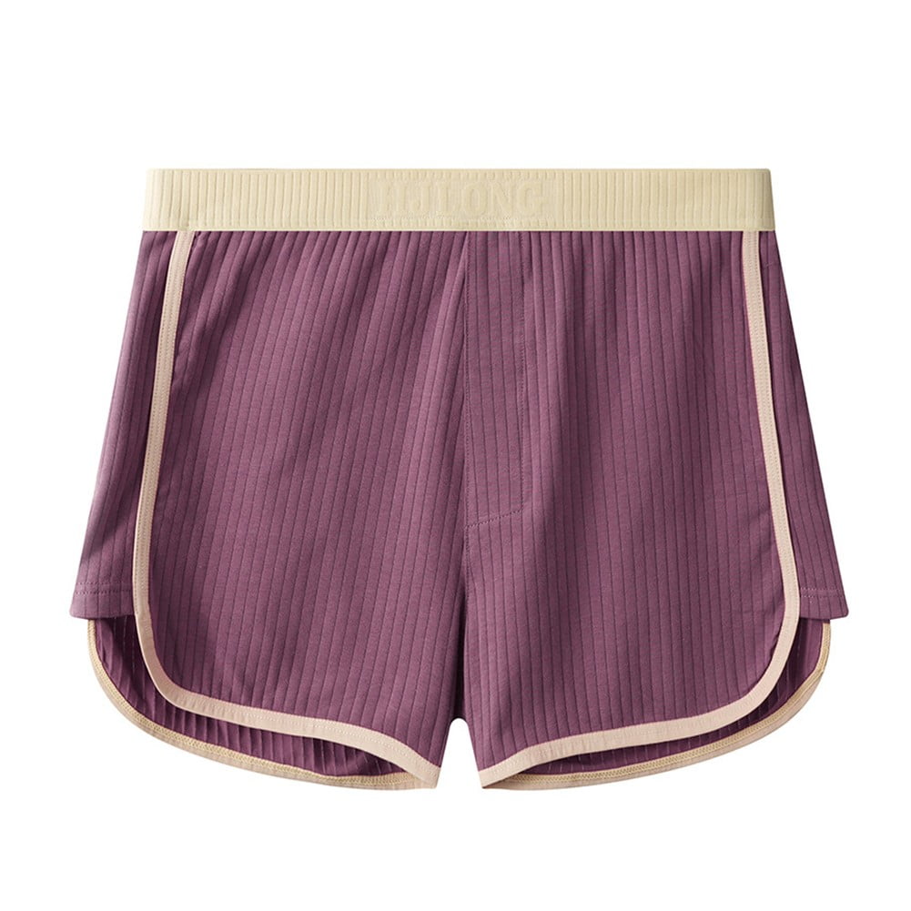 BUYISI Mens Ribbed Boxer Briefs Low Rise Underwear Trunks Shorts ...