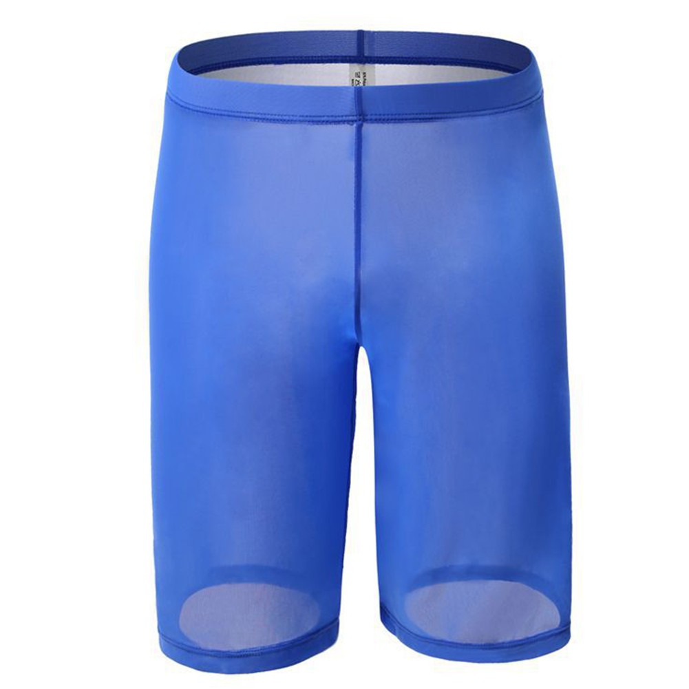 BUYISI Mens Sheer Boxers Trunk Sport Shorts Underwear Briefs Long Leg ...