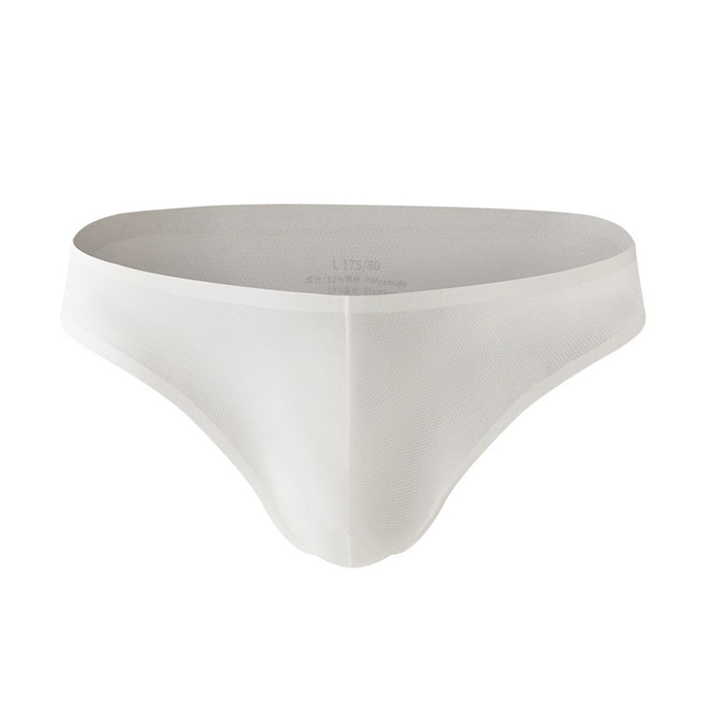 BUYISI Mens Stretch Underwear Ice Silk Breathable Briefs Soft Pouch ...