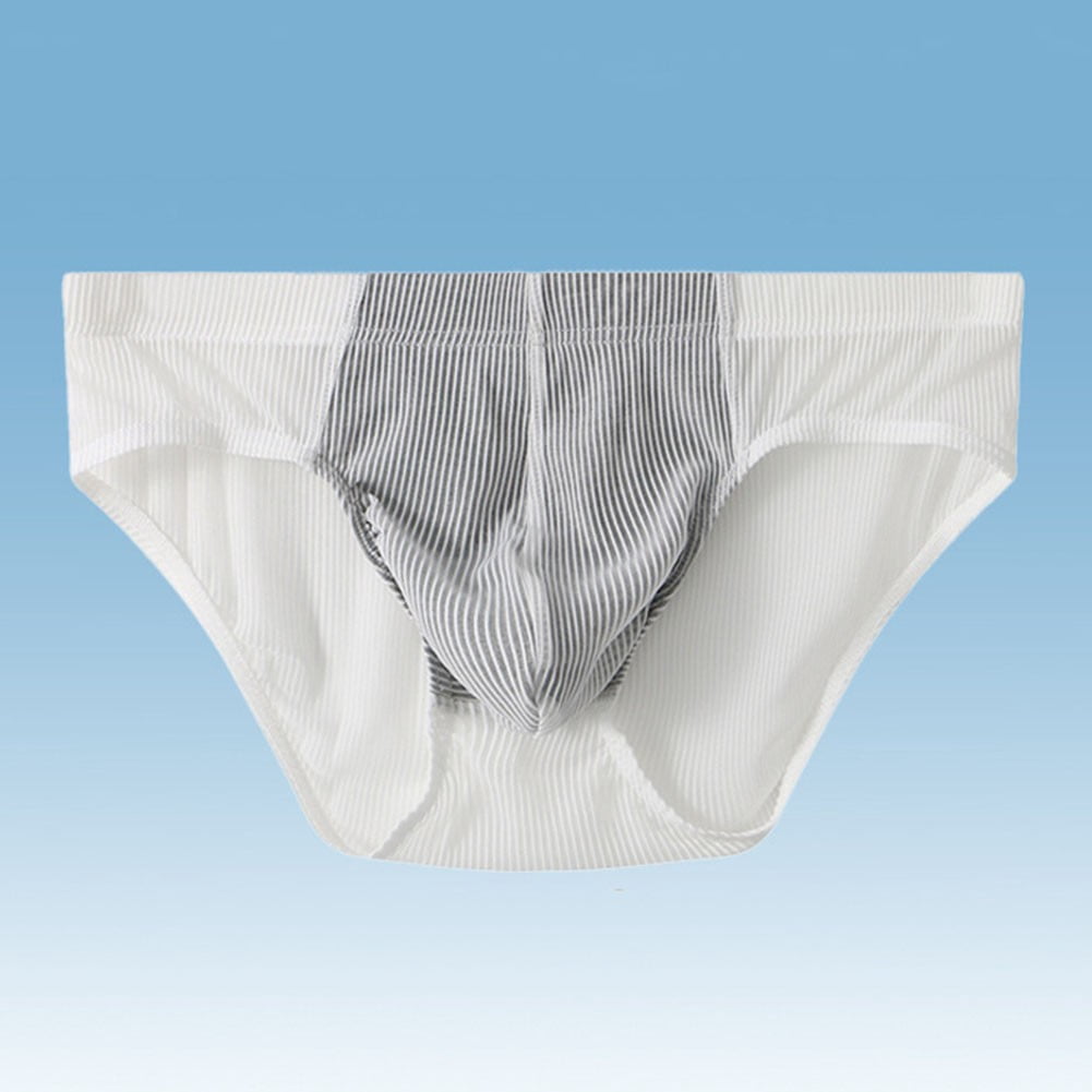 BUYISI Mens Thin Mesh Underwear Low Rise Briefs Solid Color Simple ...