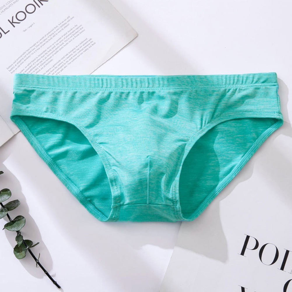 BUYISI Mens Underwear Ice Silk Low-Waist U-Convex Undershorts Shorts ...