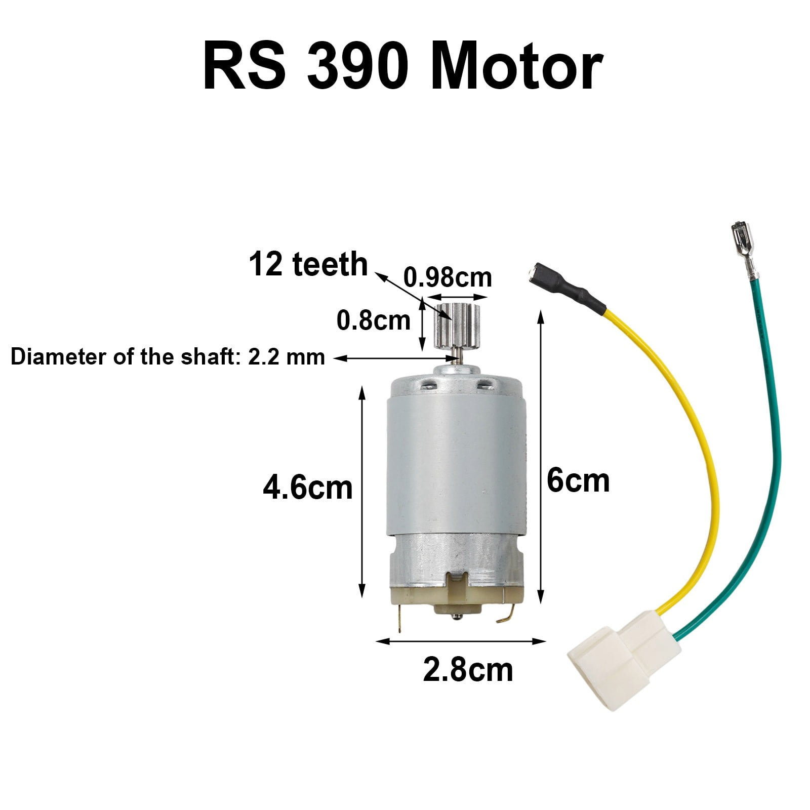 BUYISI Motors for Kids Electric Car 550 RS390 RS380 12V 6V DL555 24V 10 ...