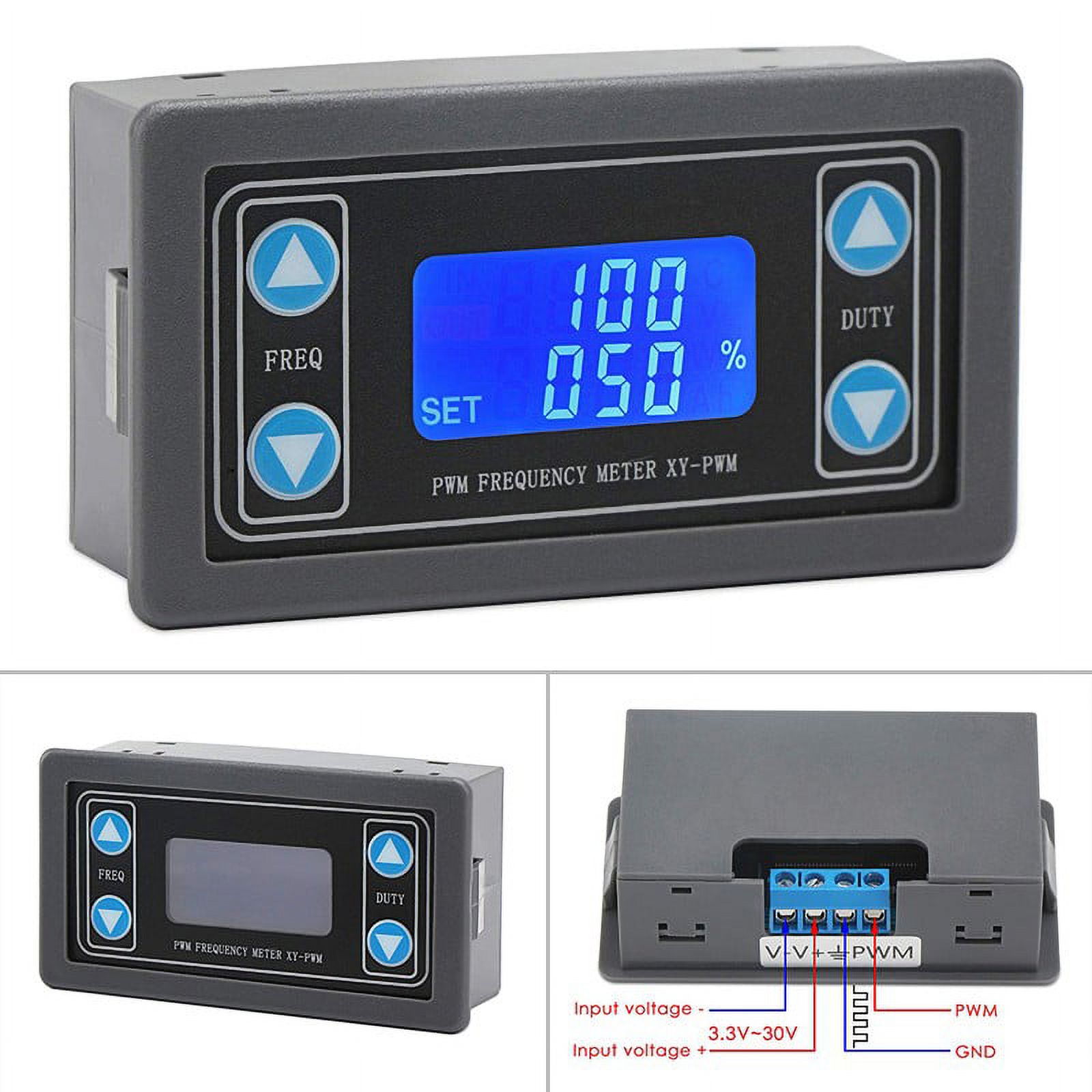 BUYISI PWM Signal Generator LCD Display 1-Channel 1Hz-150KHz PWM Pulse ...