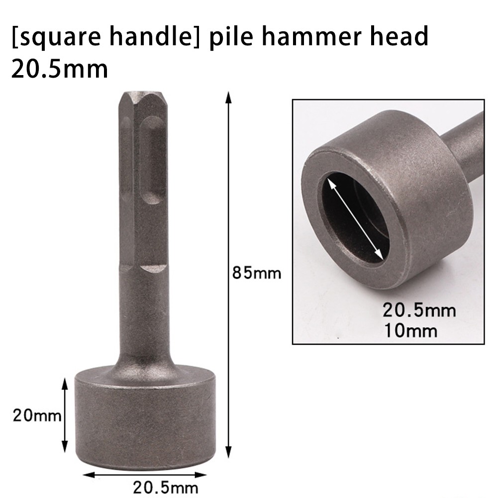 BUYISI Pile Hammer Heads Edge Hammer For Impact Drill For Electric And Pneumatic Tools square ...