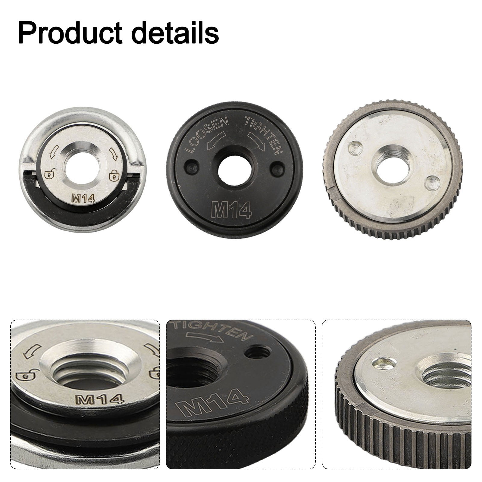 BUYISI Professional Quick Release Nut for M14 Screw For Bosch Metabofor ...