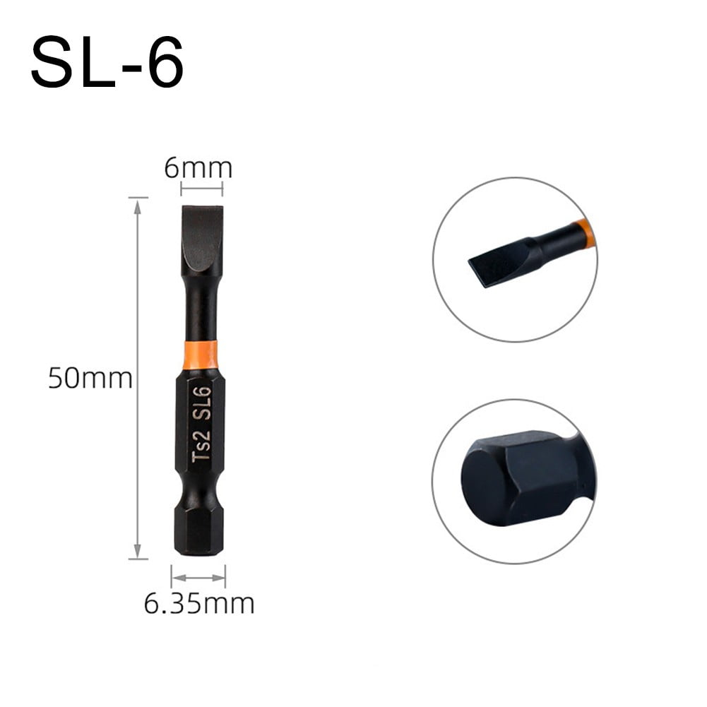 BUYISI Screwdriver Bits Set Featuring Cross and Flat Head Options ...