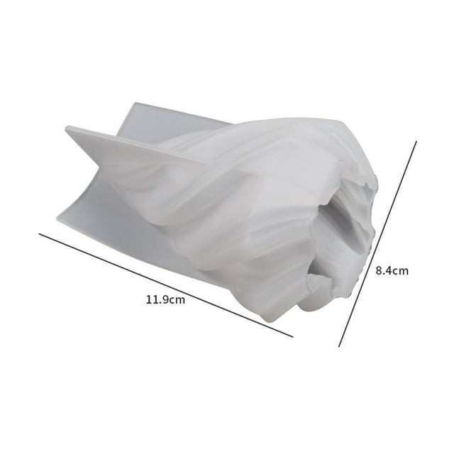 BUYISI Styling silicone template candle making spiral cone silicone ...