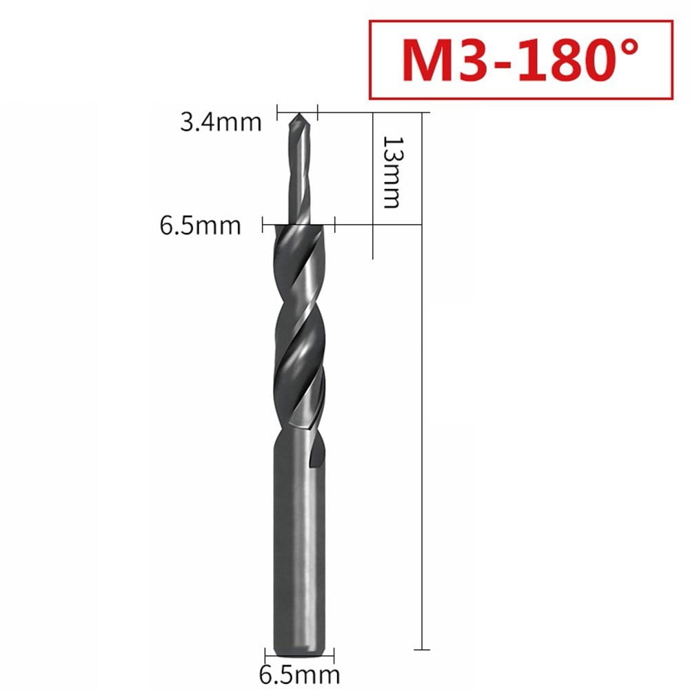 BUYISI Two Stage Conutersunk Spiral Step Drill Bit M3-12 90/180 Degree HSS Drill Sub-Step Drill ...
