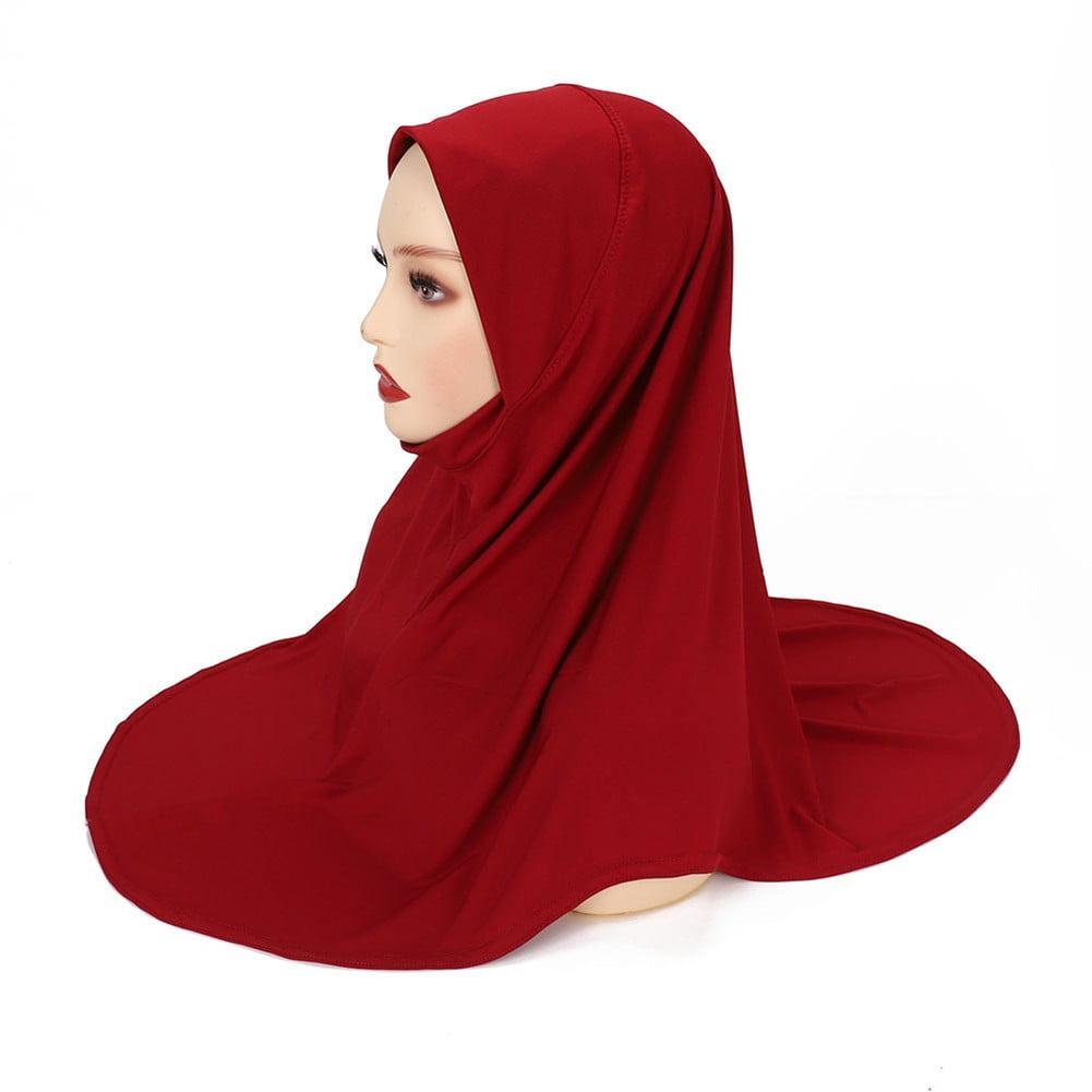 BUYISI Unique Design Women Hijab Round Edge Arabic Hood Scarf for All ...