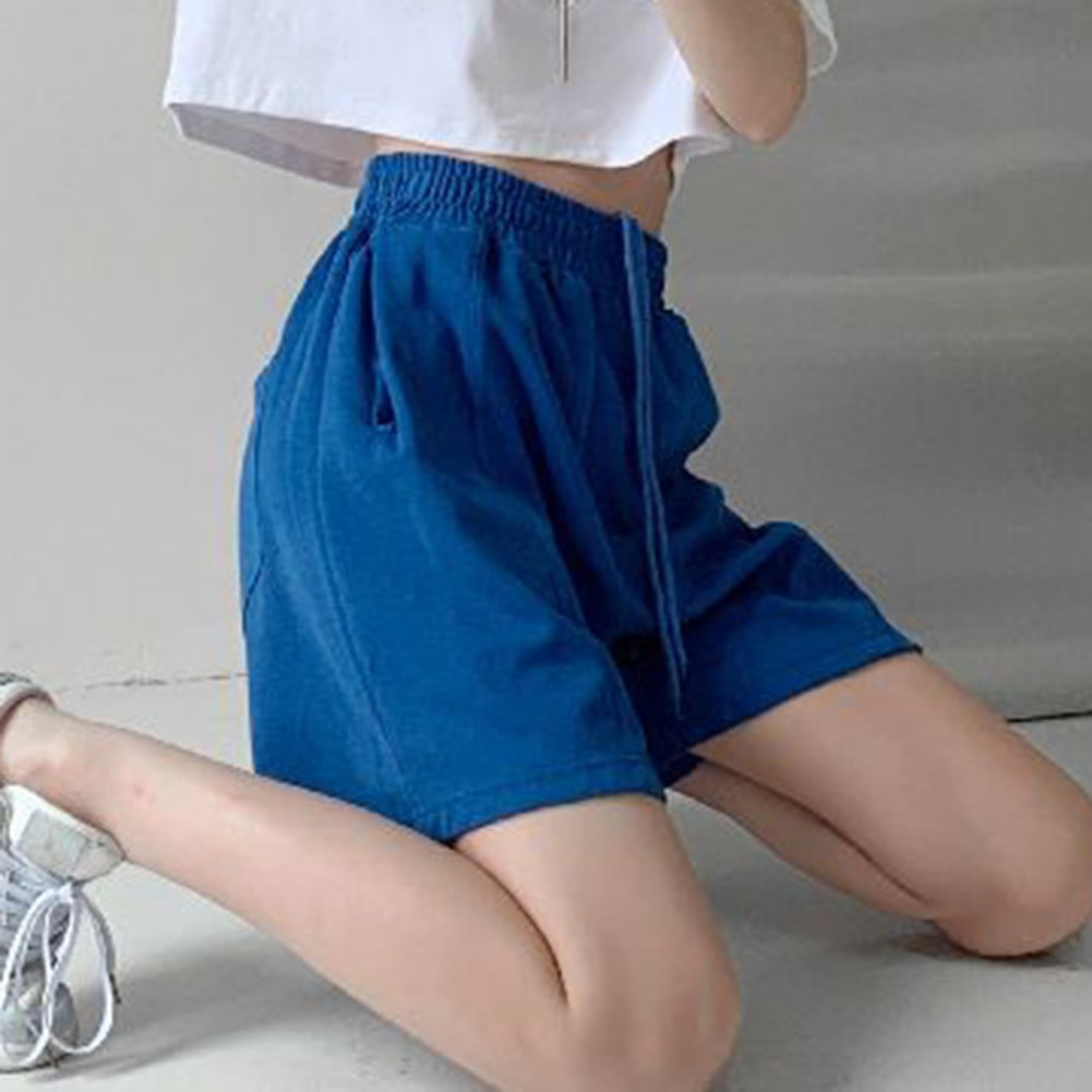 BUYISI Womens Shorts Summer High Waist Wide Leg Shorts Casual Loose ...