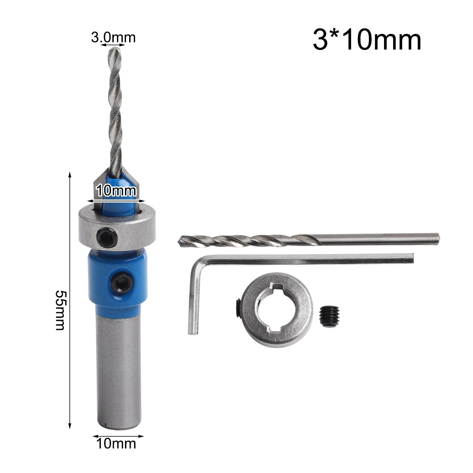 BUYISI Woodworking Countersink Drill Bit Adjustable Hole Opener Milling ...