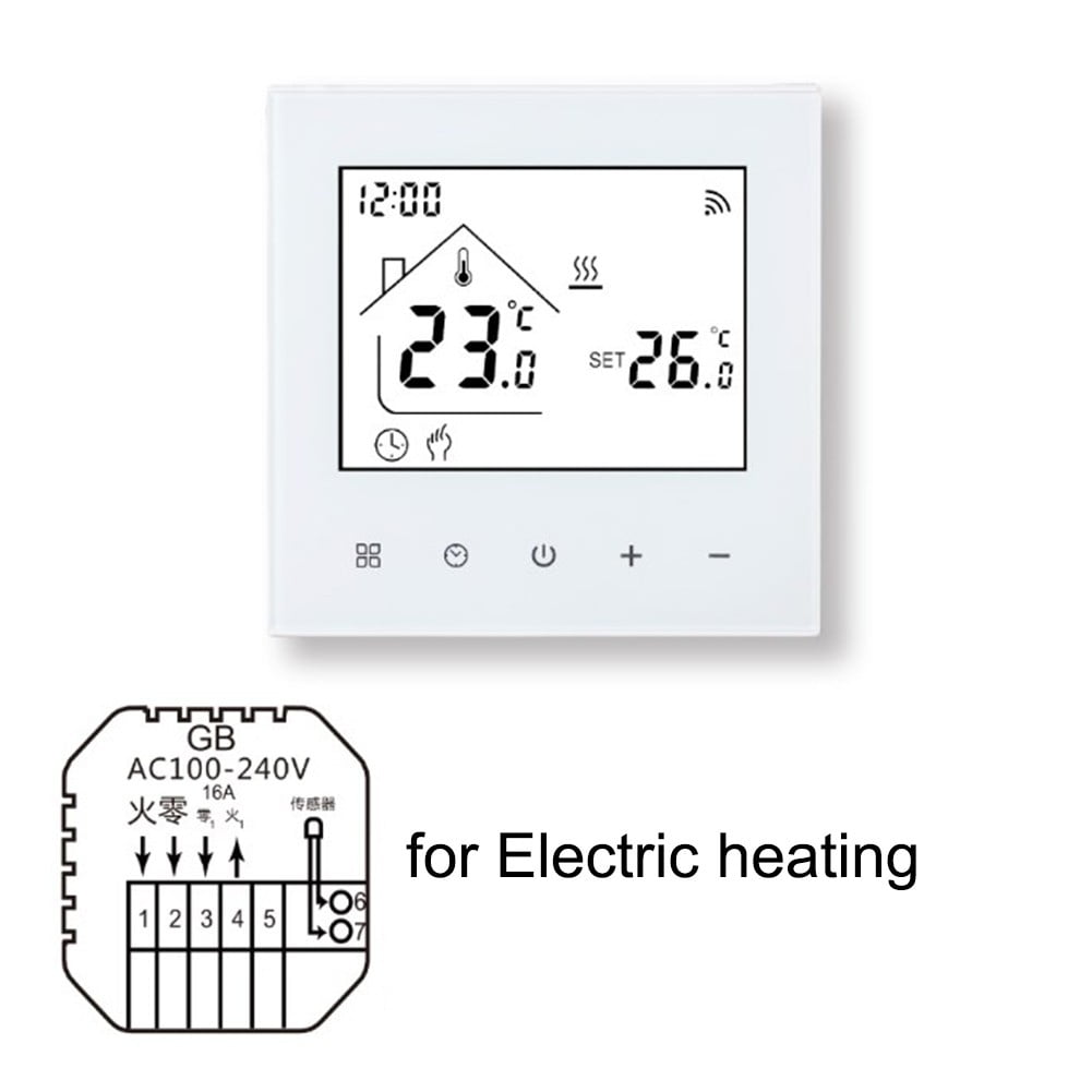 BUYISI for Tuya WiFi Electric Floor Heating Wall-mounted Boiler ...