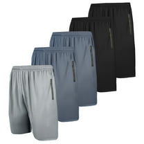SPX [5 Pack] Men's Athletic Shorts, Dry-Fit for Gym, Workout, Running ...