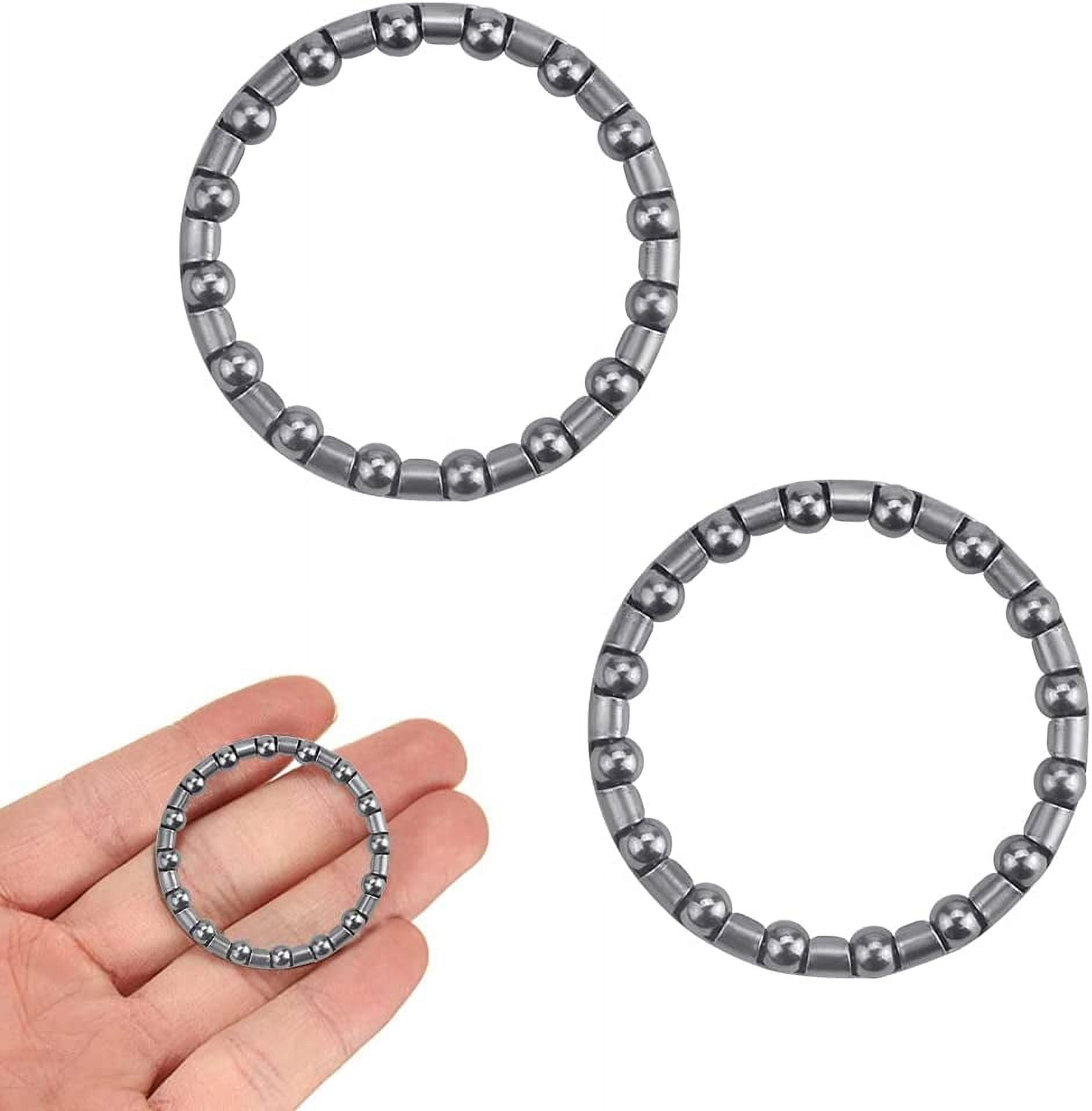 BUZIFU 10 PCS 1 1/8 Headset Caged Ball Bearing Precision Bottom Bracket Caged Silver Caged ...