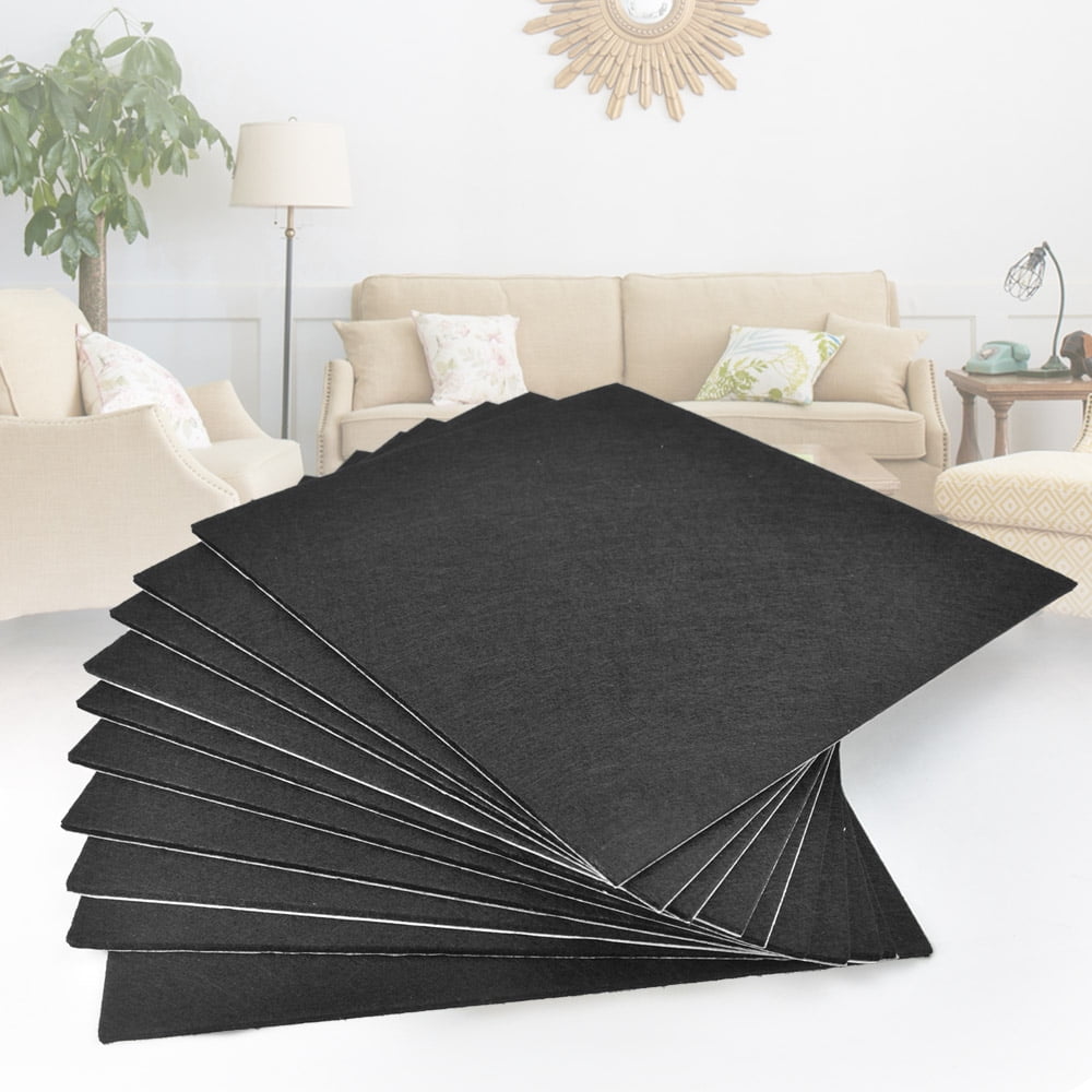 BUZIFU 10 Sheet Felt Furniture Pads, 20*20cm Floor Protector Pads Large ...