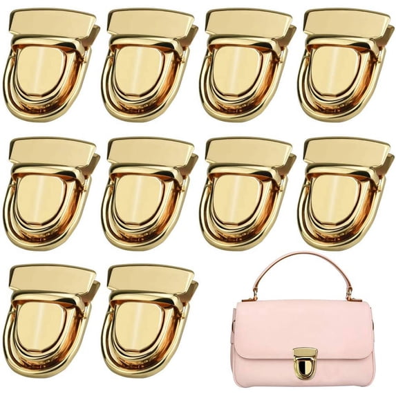 BUZIFU 10Pcs Turn Lock for Purse Handbag Buckle Purse Clasps Twist Turn ...