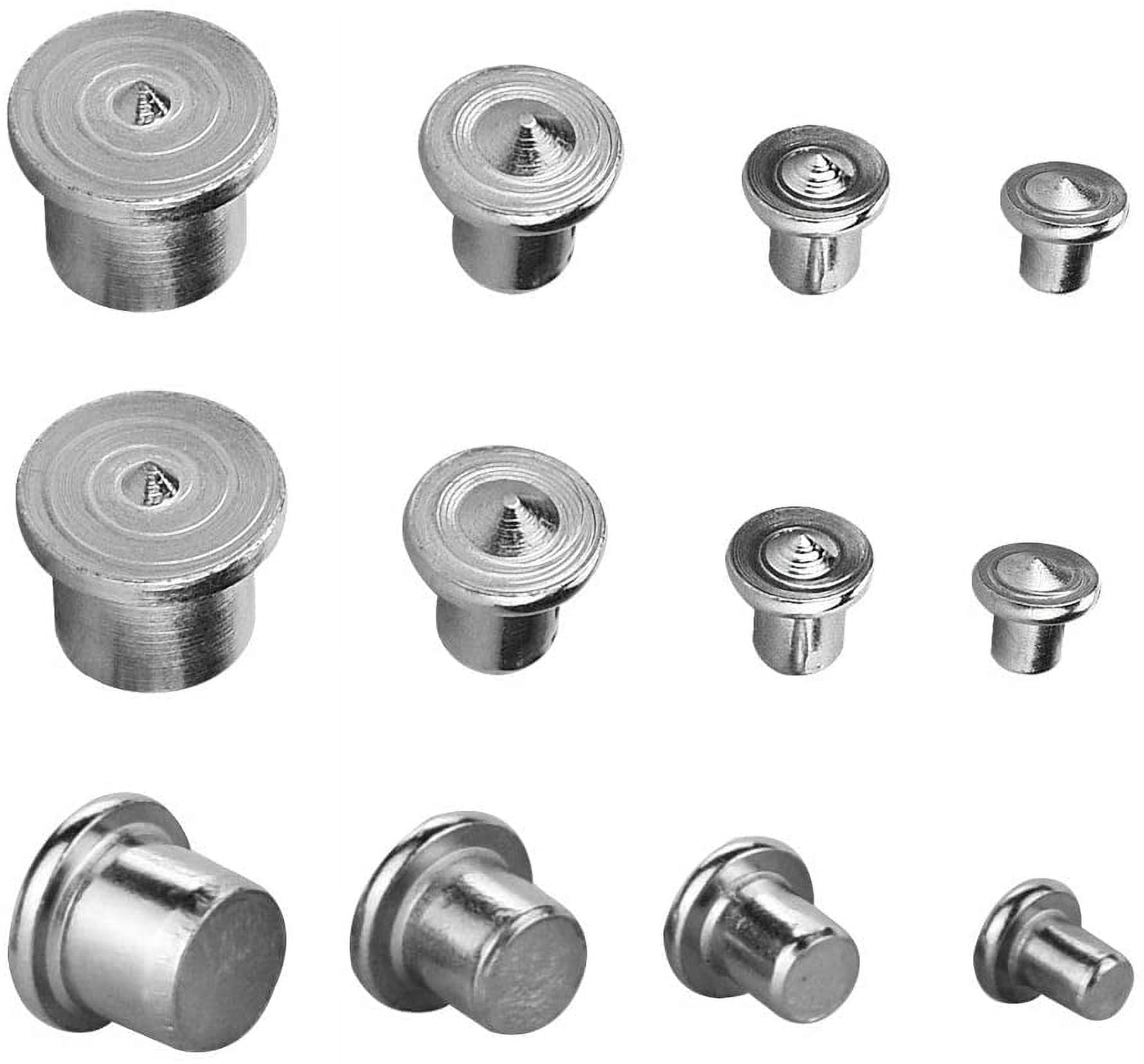 BUZIFU 12pcs Dowel Pins Center Point Set Solid Alignment Dowel Pins ...