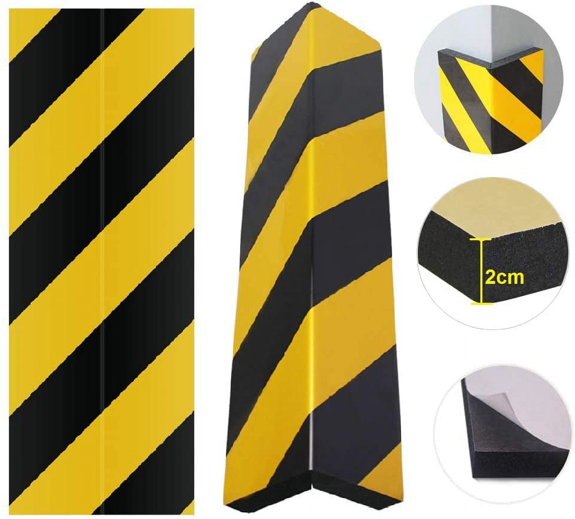 BUZIFU 2 Pack Striped Edge Protection, Car Parking & Garage Wall ...