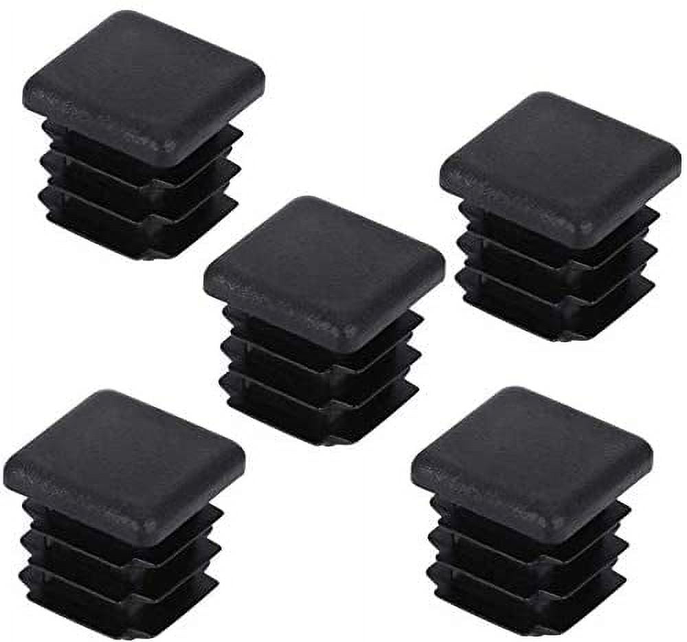 BUZIFU 20 PCS Plastic Plugs Square 25 * 25mm Ribbed Tube Anti-Slip Mat ...