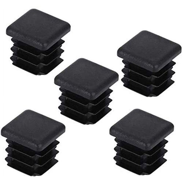 BUZIFU 20 PCS Plastic Plugs Square 25 * 25mm Ribbed Tube Anti-Slip Mat ...