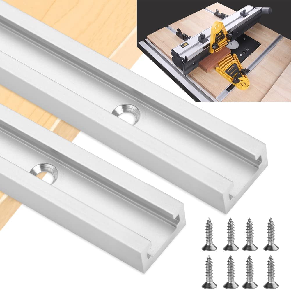 BUZIFU 2Pcs T Track 400 mm Aluminium Alloy T-Slot Track Miter Track Jig ...