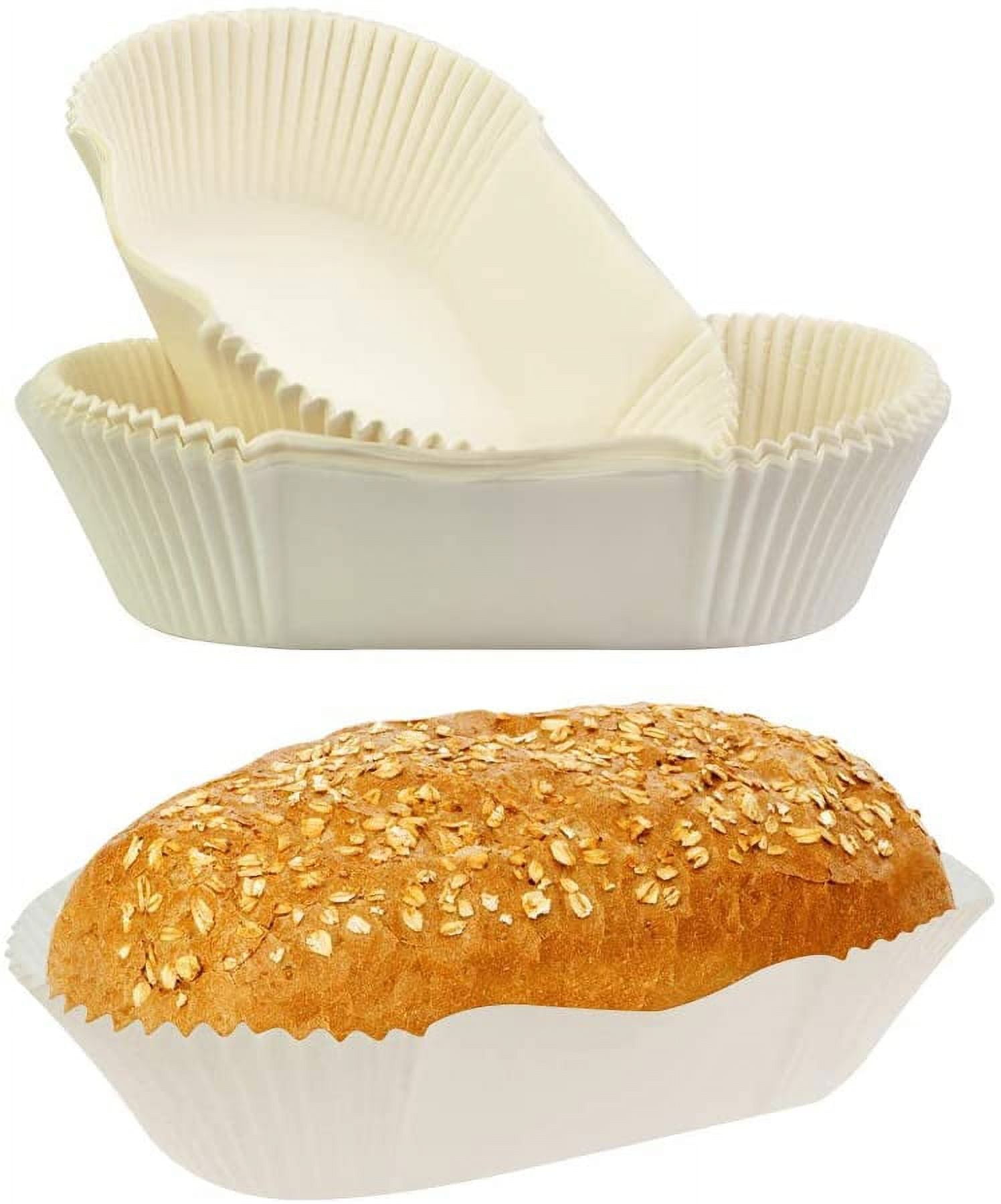 BUZIFU 60Pcs Baking Tin Liners Bread Tin Liners Loaf Tin Baking Paper ...