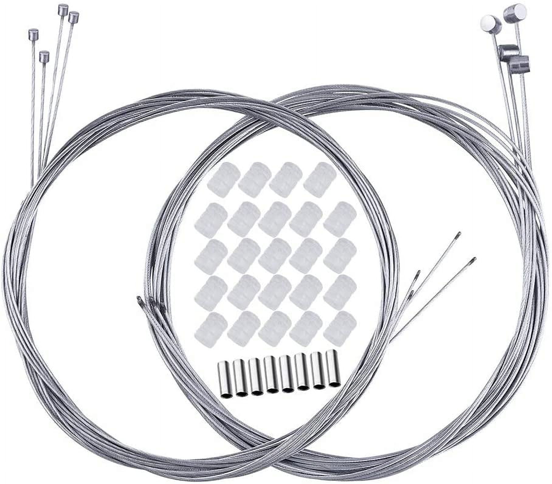 BUZIFU 8pcs Bike Cable 4 Pieces Brake Cable, 4 Pieces Gear Shift Cable ...