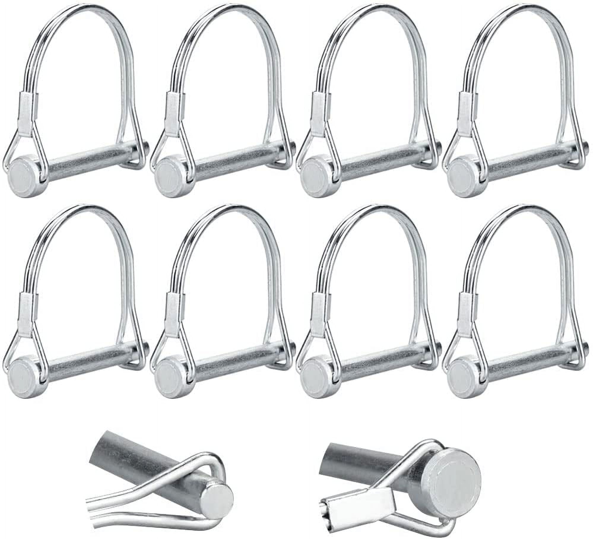 BUZIFU 8pcs Shaft Locking Pin 1/4" Wire Lock Pin Heavy Duty Safety ...