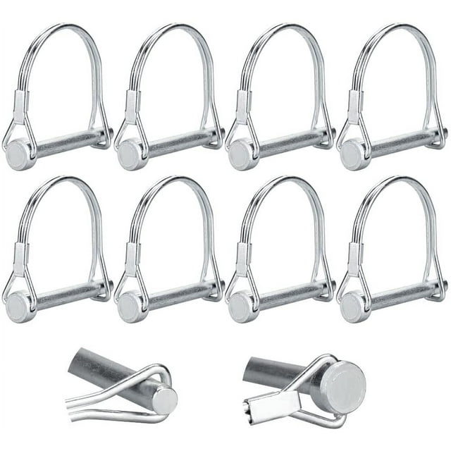 BUZIFU 8pcs Shaft Locking Pin 1/4" Wire Lock Pin Heavy Duty Safety ...