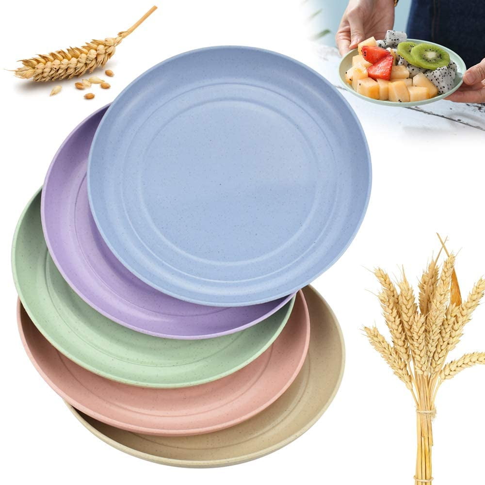 BUZIFU Dinner Plates, 6inch Unbreakable Dinner Plates Set of 6 ...