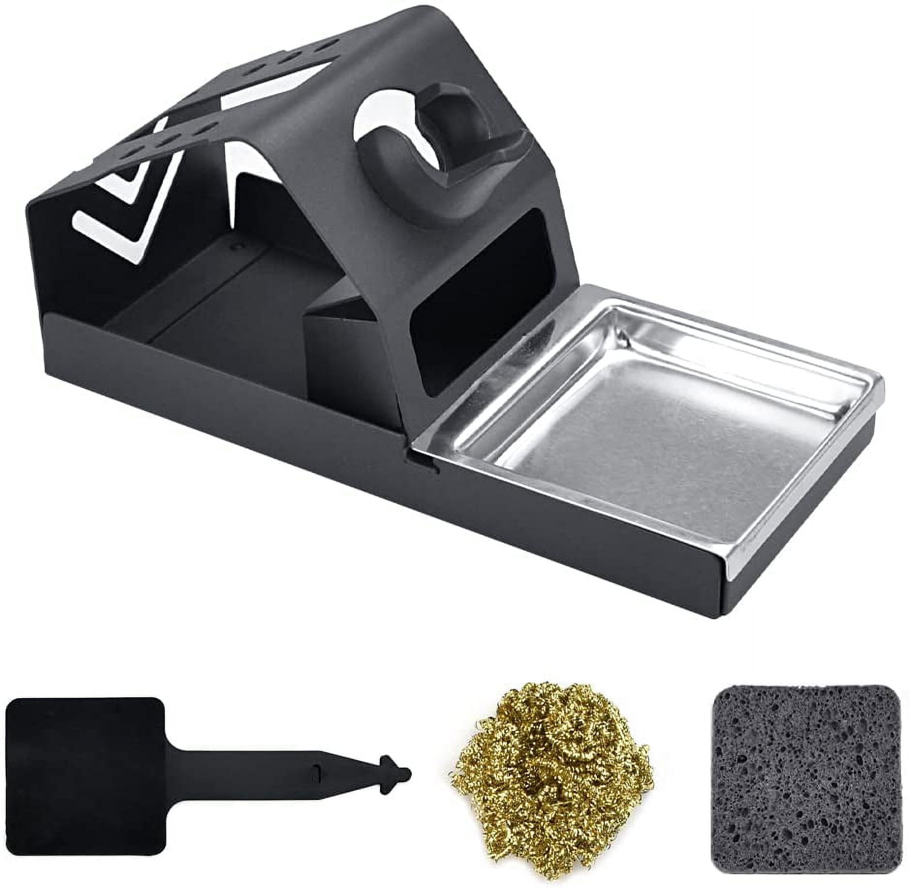 BUZIFU Soldering Iron Stand, Soldering Iron Bench Top Stand Holder Full ...