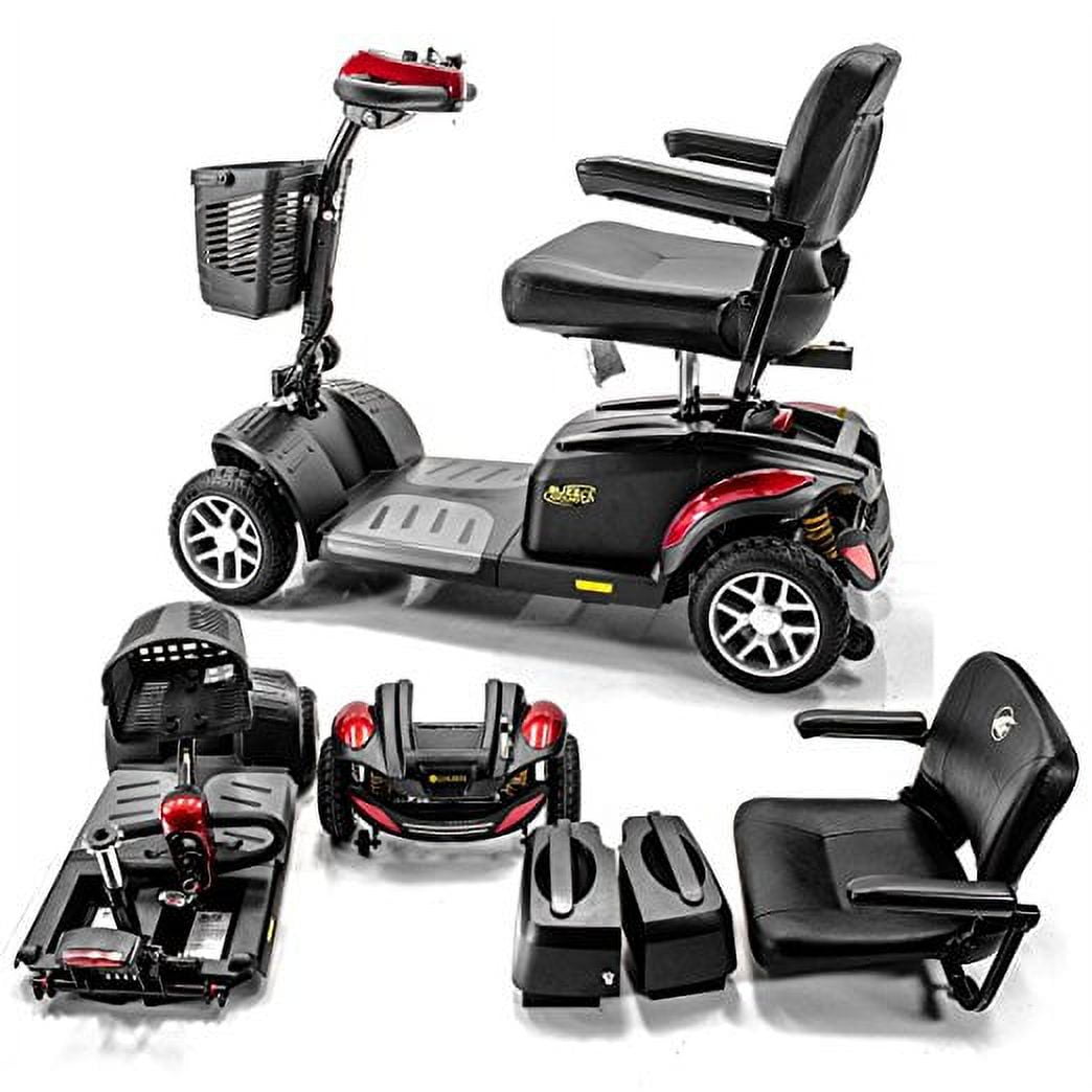 BUZZAROUND EX Extreme 4-Wheel Long Range Scooter, Adults, Seniors - Red ...