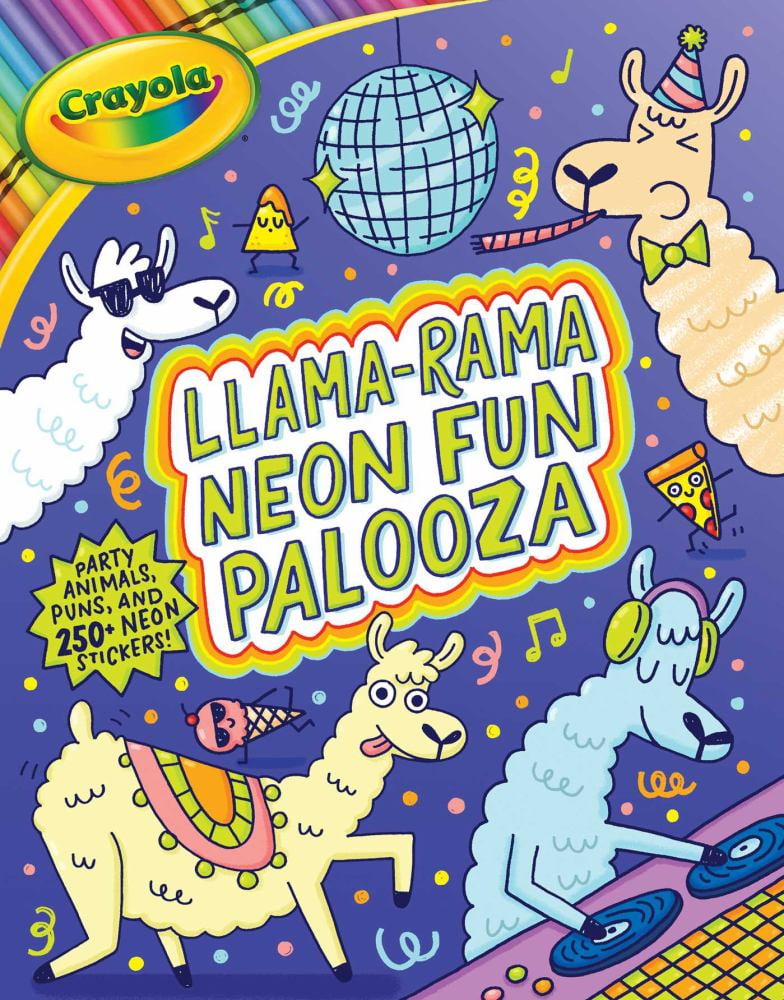 BUZZPOP: Crayola: Llama-Rama Neon Fun Palooza: Coloring and Activity Book for Fans of Recording ...