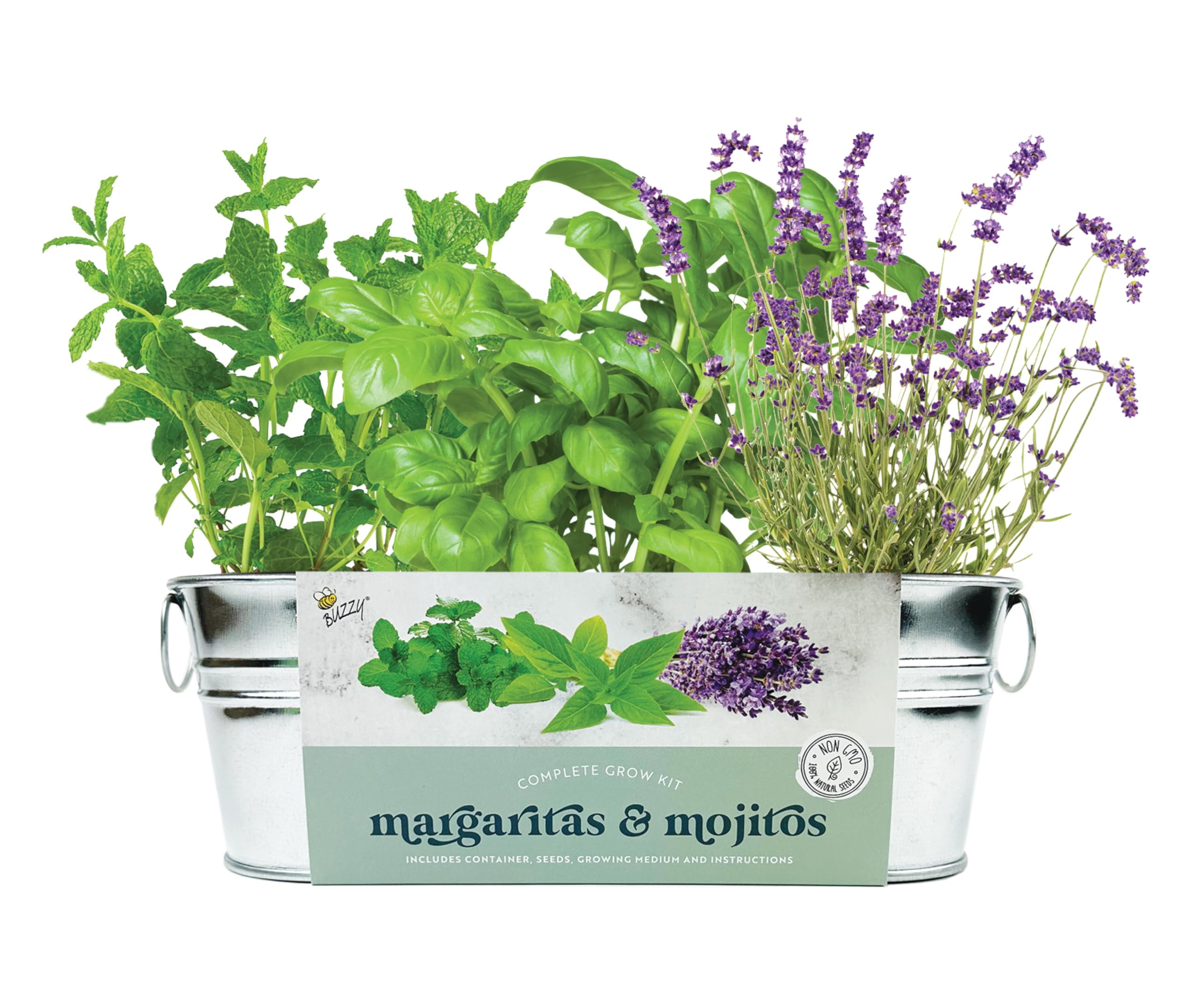 BUZZY Seeds Margarita & Mojito Windowsill Garden Grow Kit | Herb, Plant ...