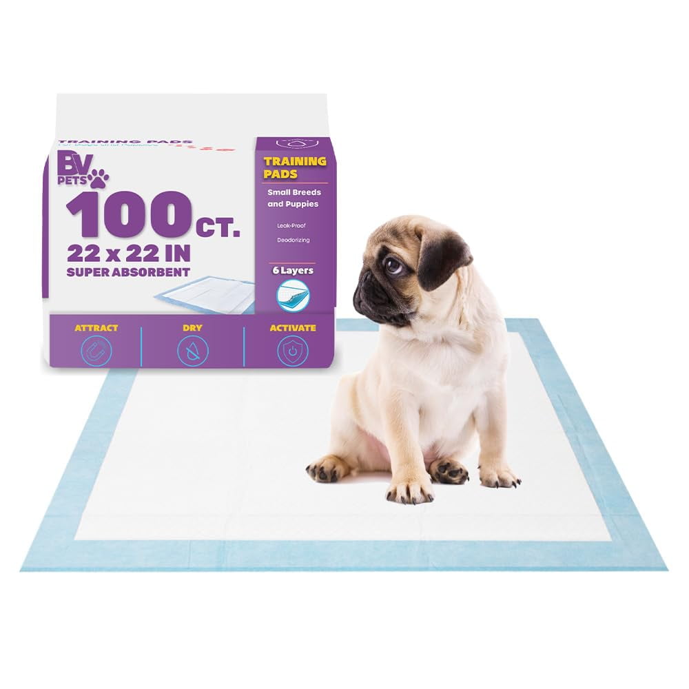 BV Puppy Pads Leak-Proof 100 Count ATT122"x 22" | Pee Pads for Dogs ...
